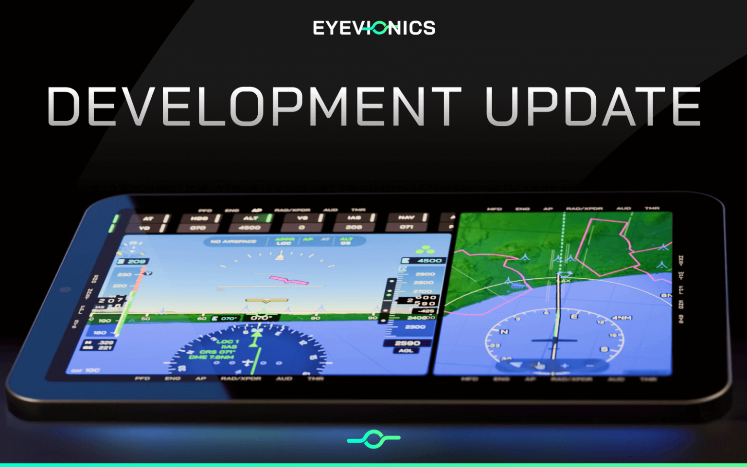 EYEVIONICS – A Glass-Cockpit for iOS & Android Tablets, integrated with Microsoft Flight Simulator.